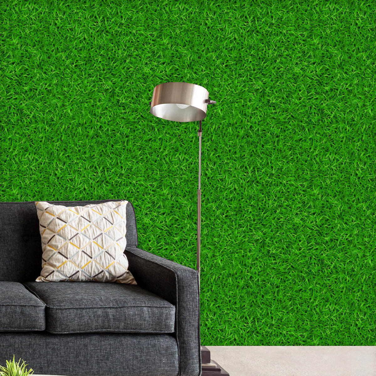 green wall wallpaper