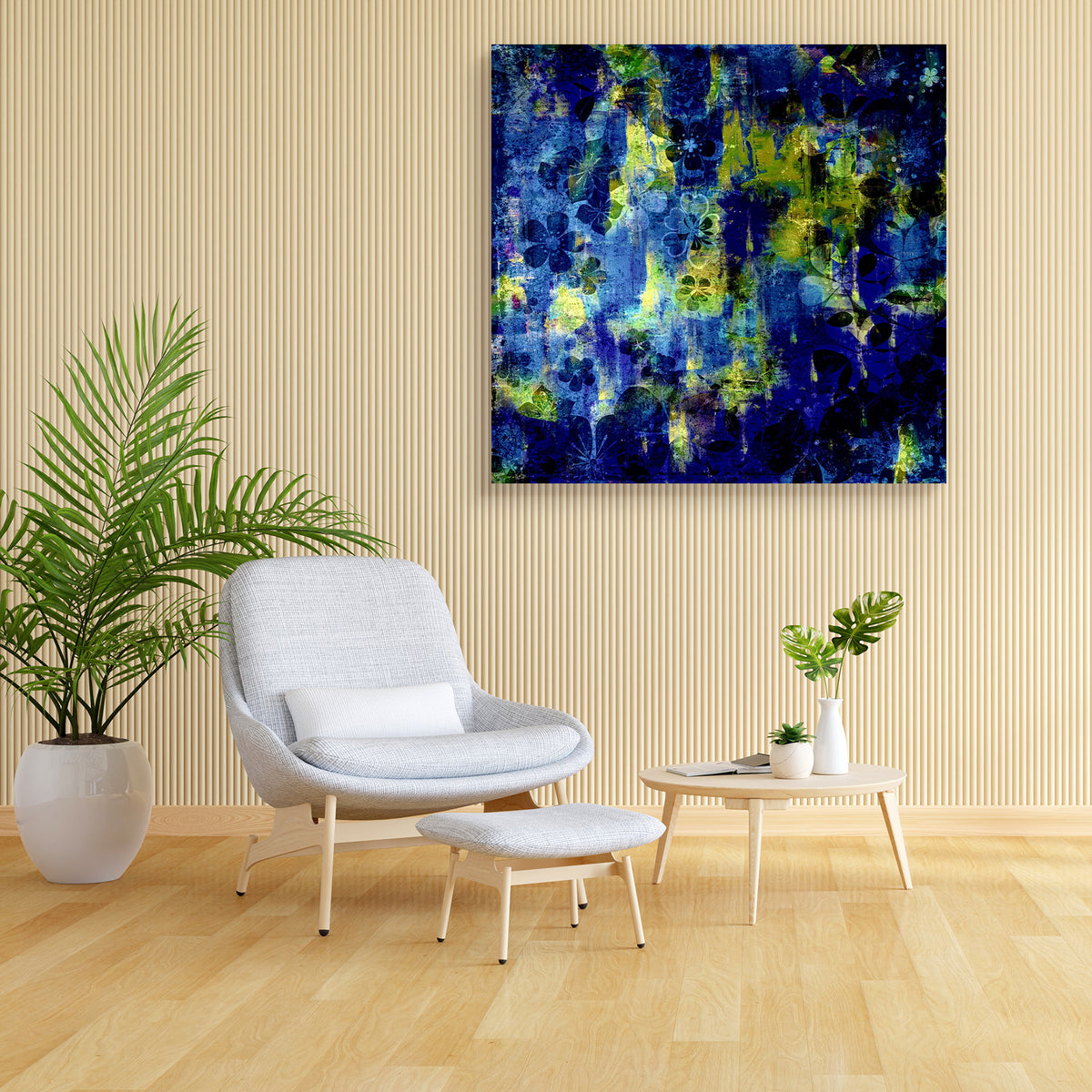 Floral Art D1 Canvas Painting Synthetic Frame – ArtzFolio.com
