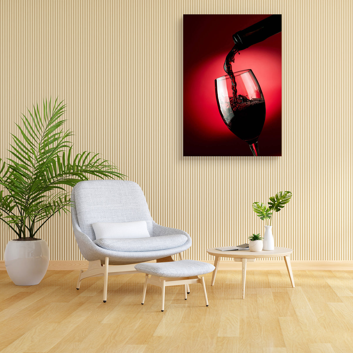 Red Wine Pouring D2 Canvas Painting Synthetic Frame – ArtzFolio.com