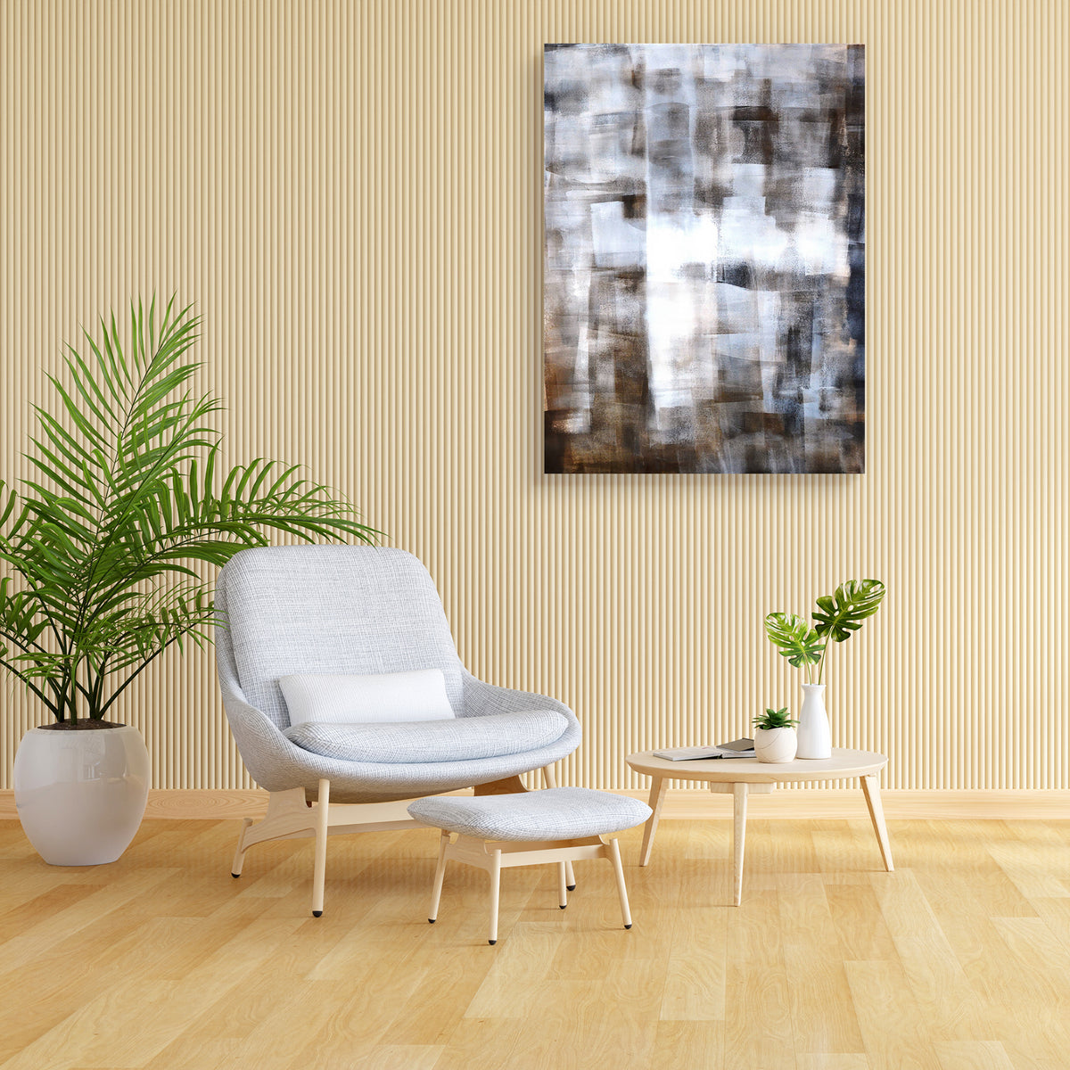 Abstract Artwork D86 Canvas Painting Synthetic Frame – ArtzFolio.com