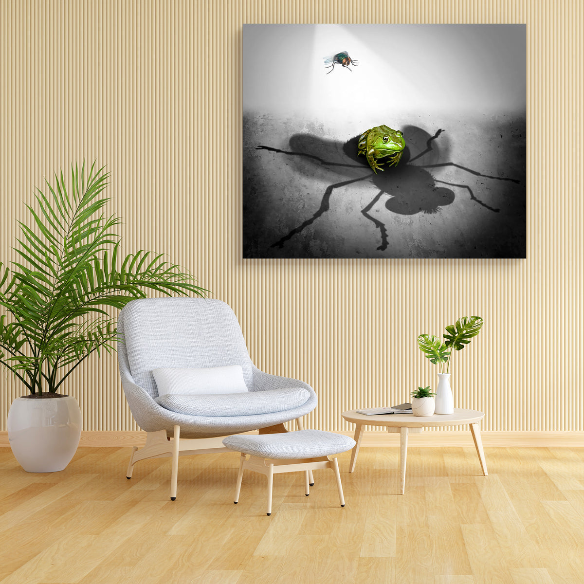 Perception & Reality Canvas Painting Synthetic Frame – ArtzFolio.com