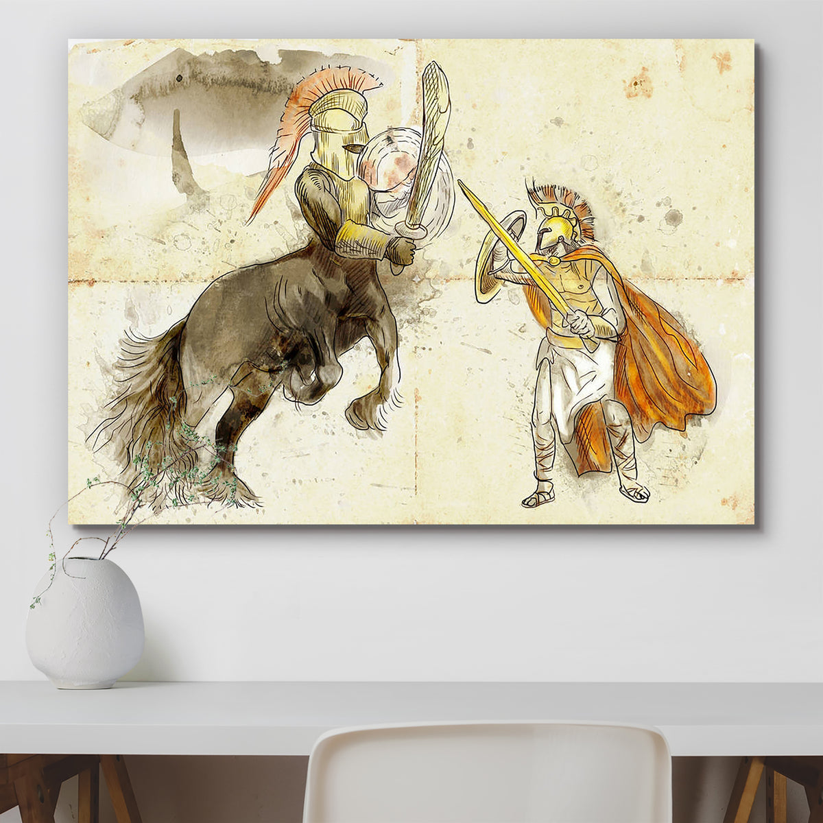 Ancient Greek Myths & Legends Theseus & Centaur Peel & Stick Vinyl Wall ...