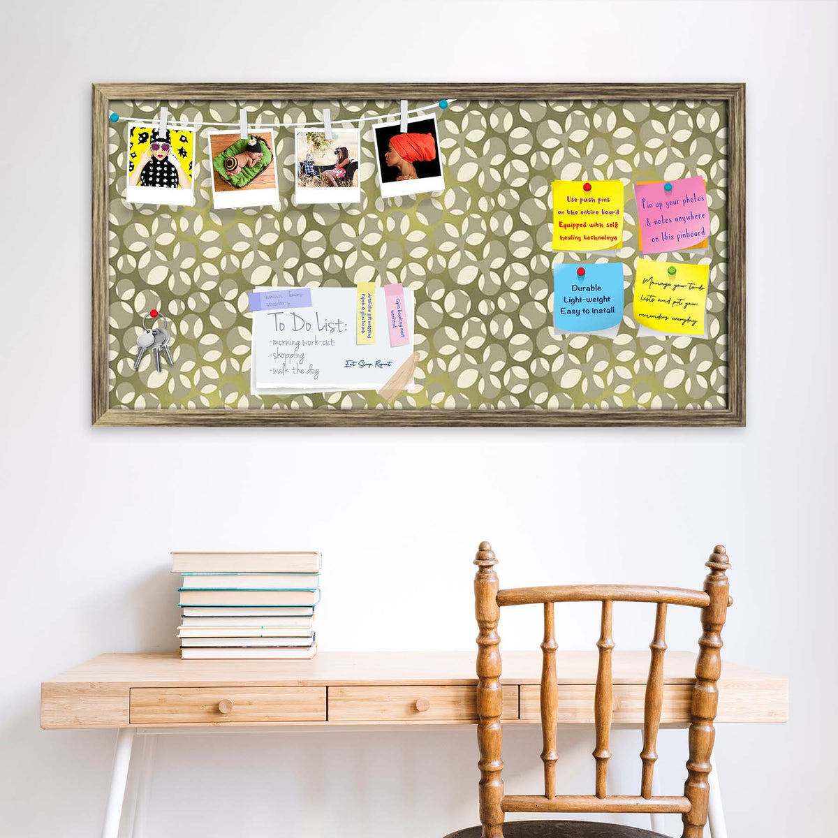 Organic Net Bulletin Board Notice Pin Board Soft Board | Framed ...
