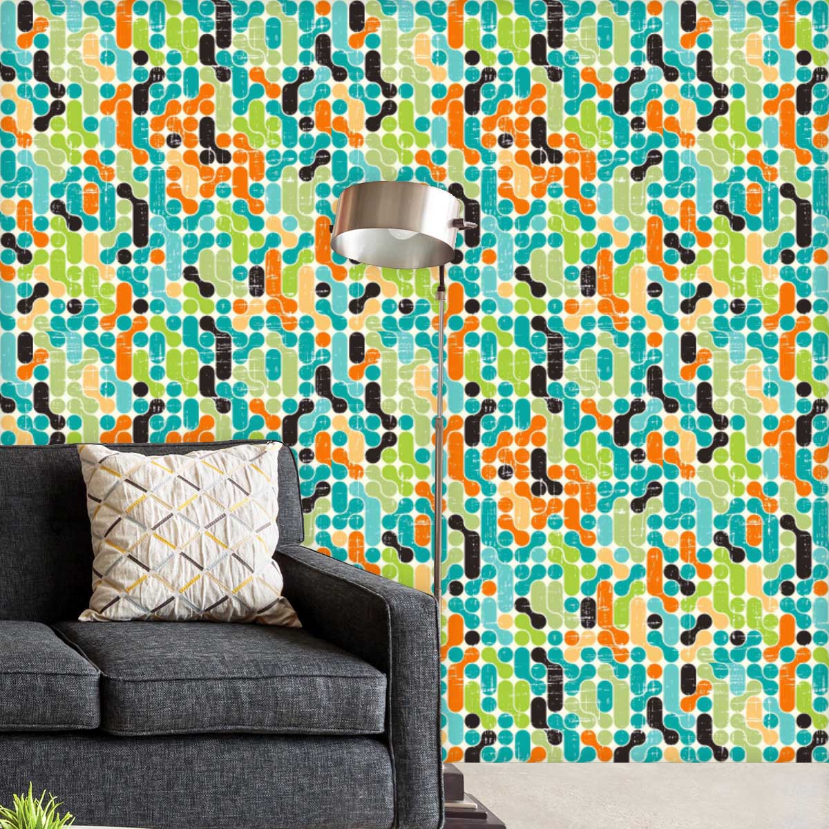 Retro Style D5 Wallpaper Roll – ArtzFolio.com