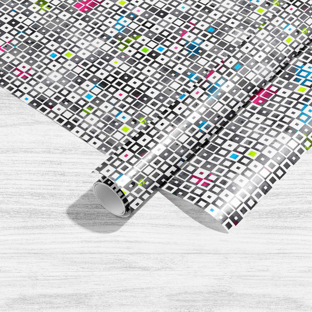 Grunge Squares D1 Art & Craft Gift Wrapping Paper – ArtzFolio.com