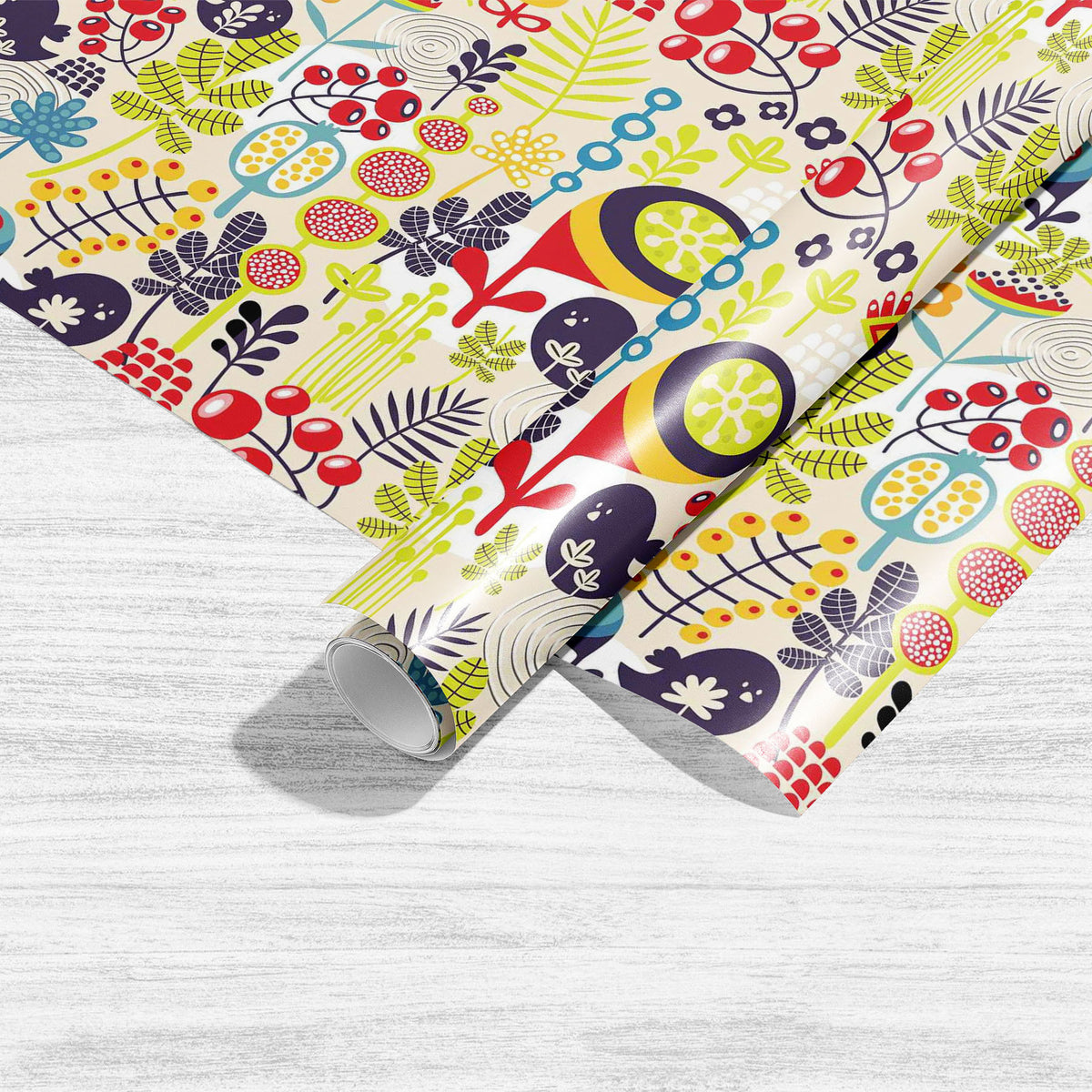 Birds & Flowers D5 Art & Craft Gift Wrapping Paper – ArtzFolio.com