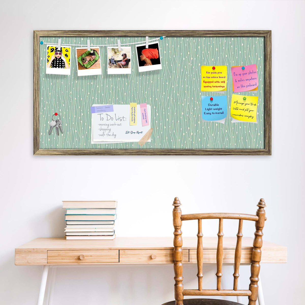 Abstract Style D1 Bulletin Board Notice Pin Board Soft Board | Framed ...