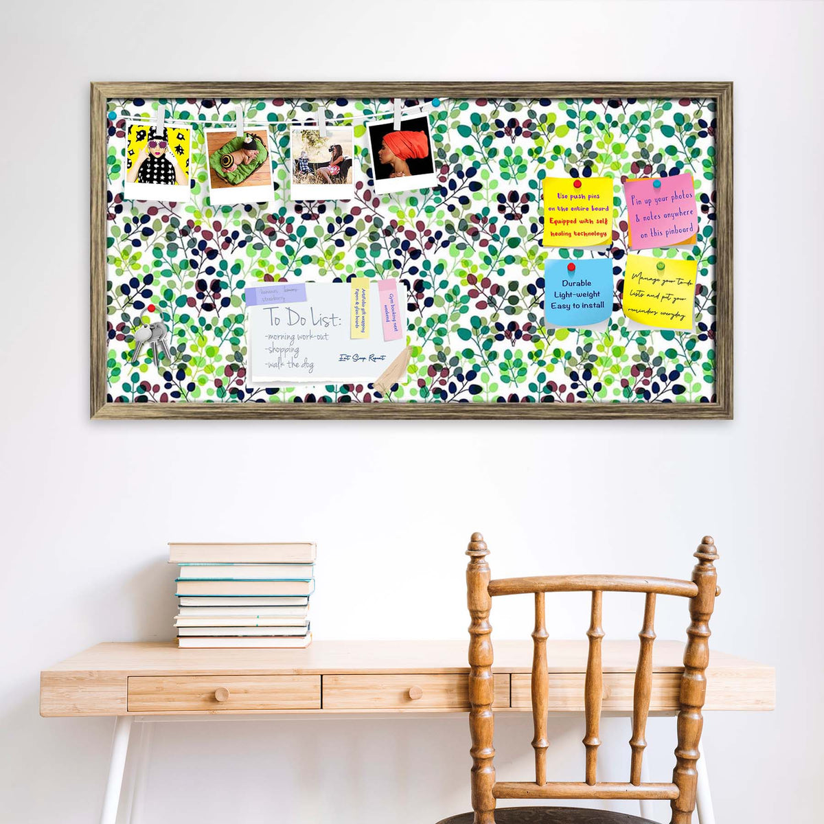 Spring Alive Bulletin Board Notice Pin Board Soft Board | Framed ...