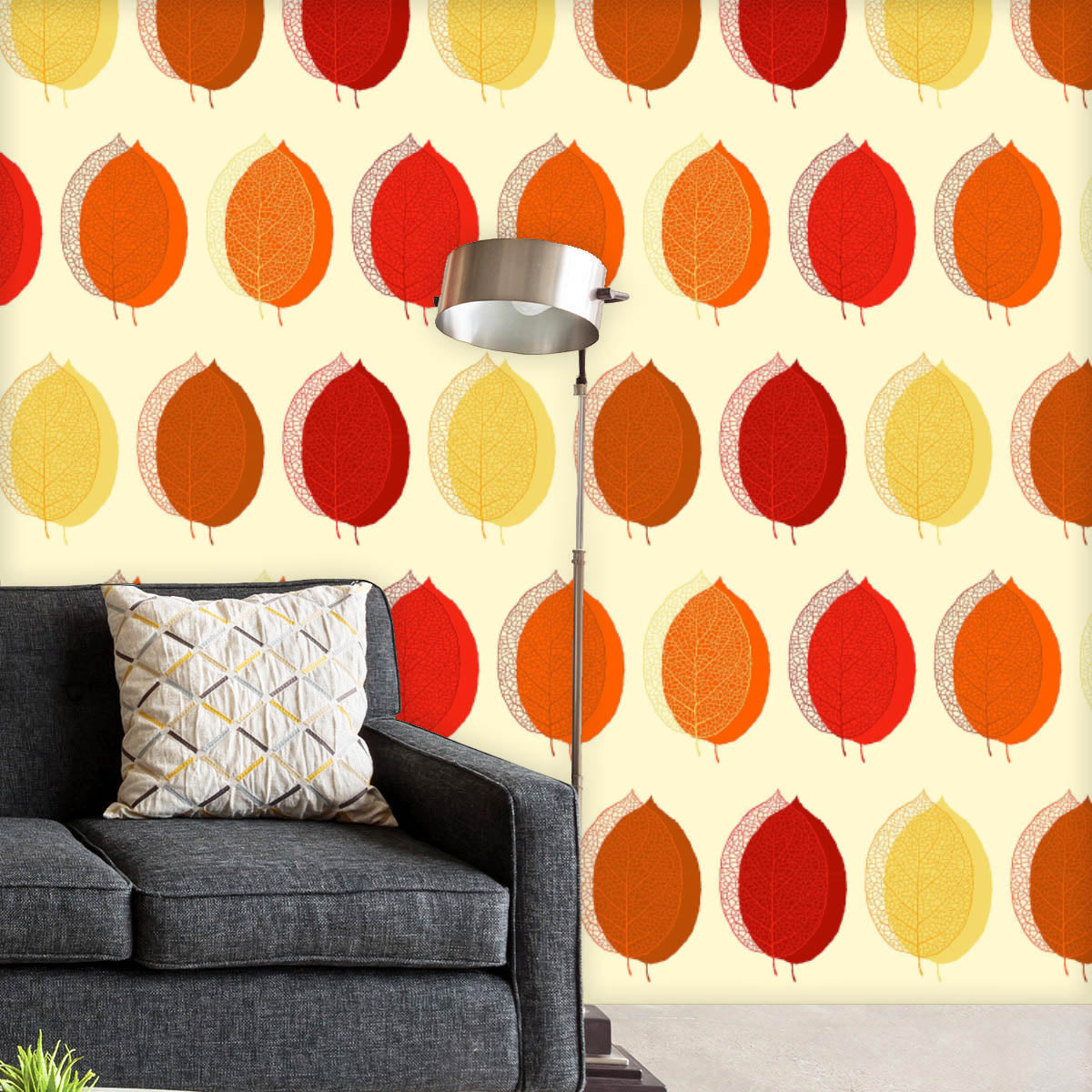 Autumn Leaves D6 Wallpaper Roll – ArtzFolio.com