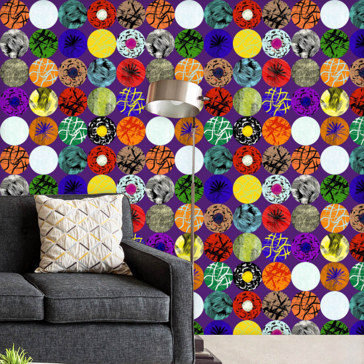Abstract Pattern D7 Wallpaper Roll – ArtzFolio.com