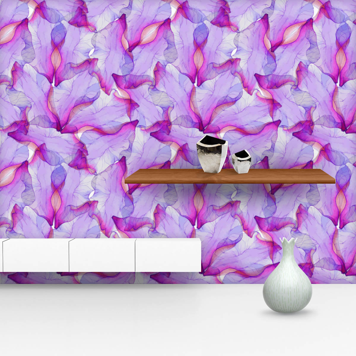 Purple Flower Petal D2 Wallpaper Roll – ArtzFolio.com