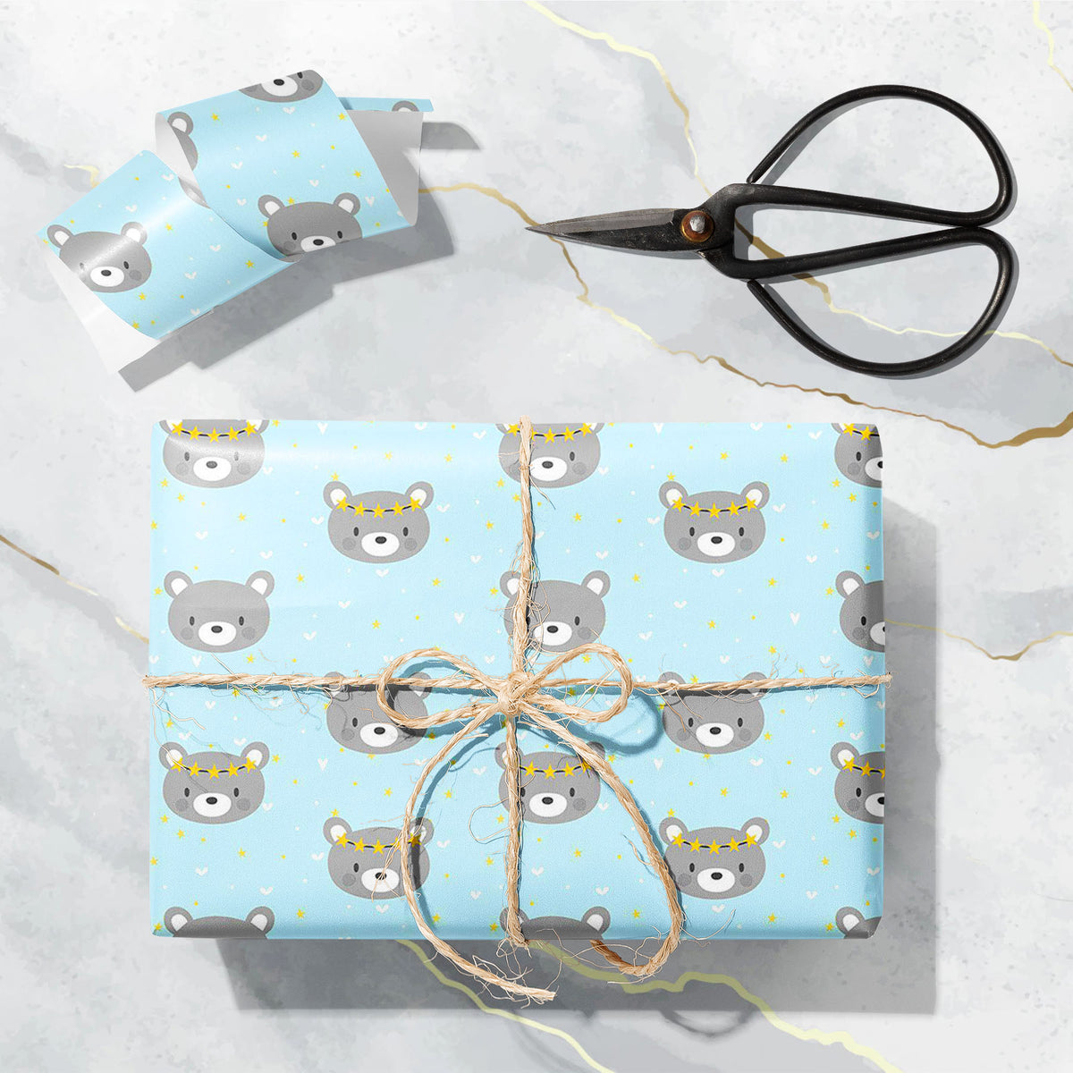 Funny Bears D1 Art & Craft Gift Wrapping Paper – ArtzFolio.com