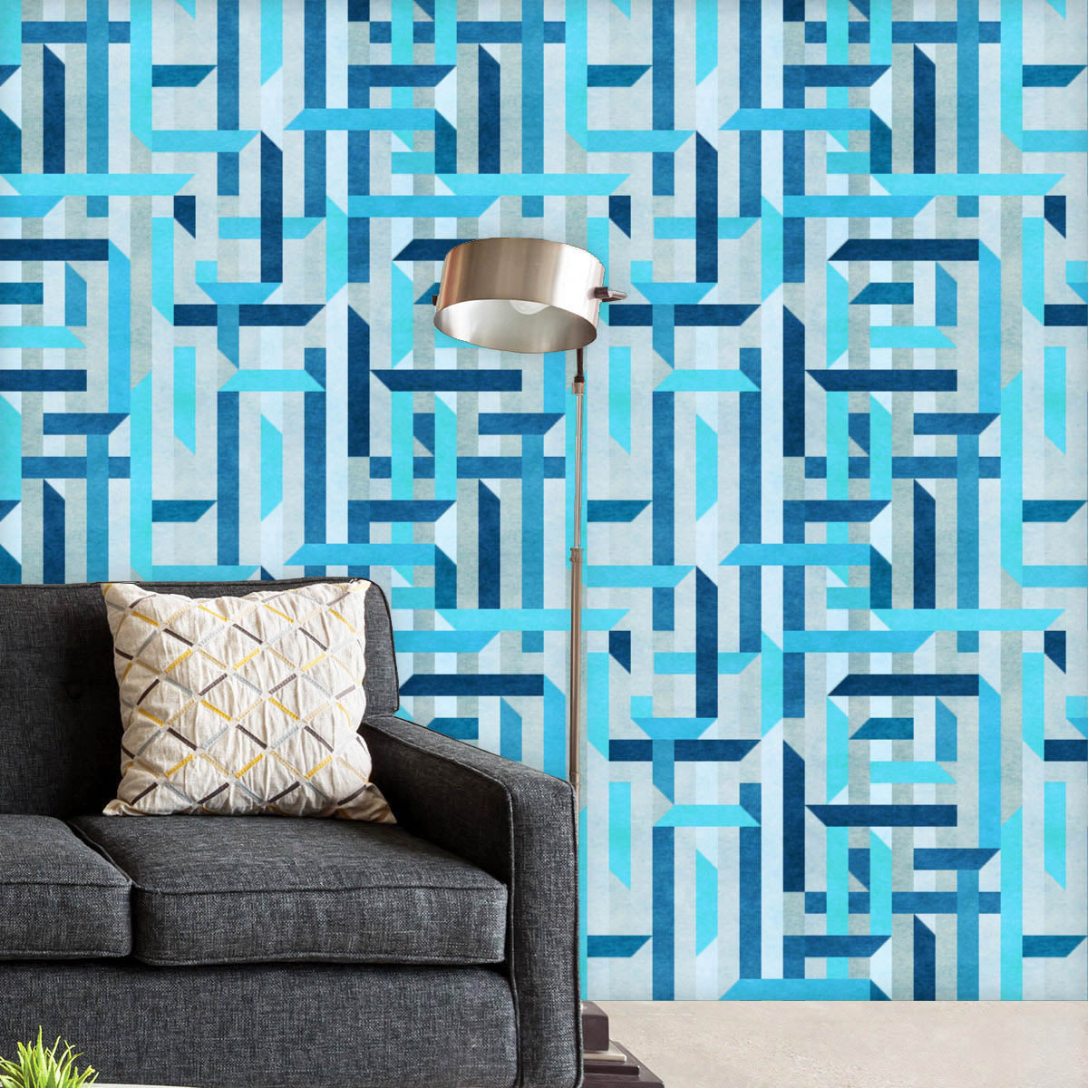 Geometric Pattern D5 Wallpaper Roll – ArtzFolio.com