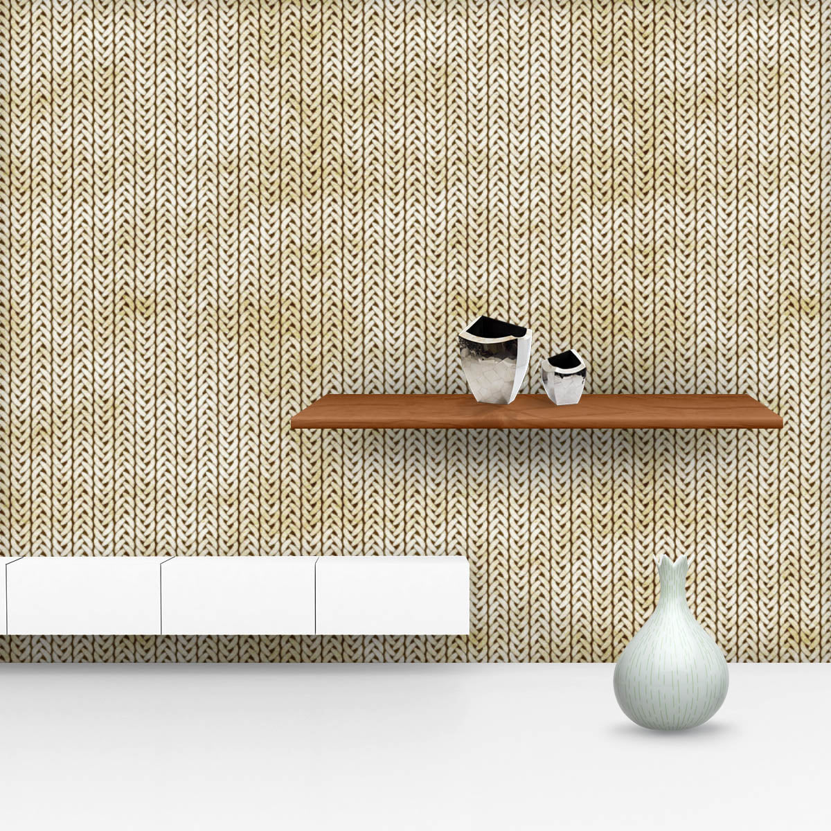 Woolen Fabric Pattern Wallpaper Roll – ArtzFolio.com