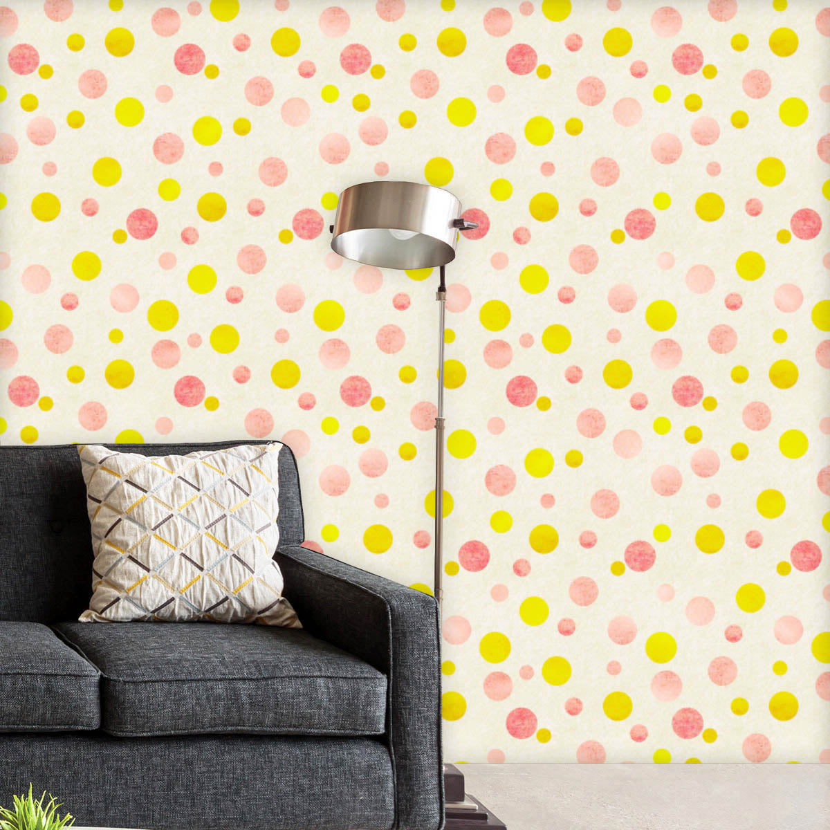 Watercolor Dots D5 Wallpaper Roll – ArtzFolio.com