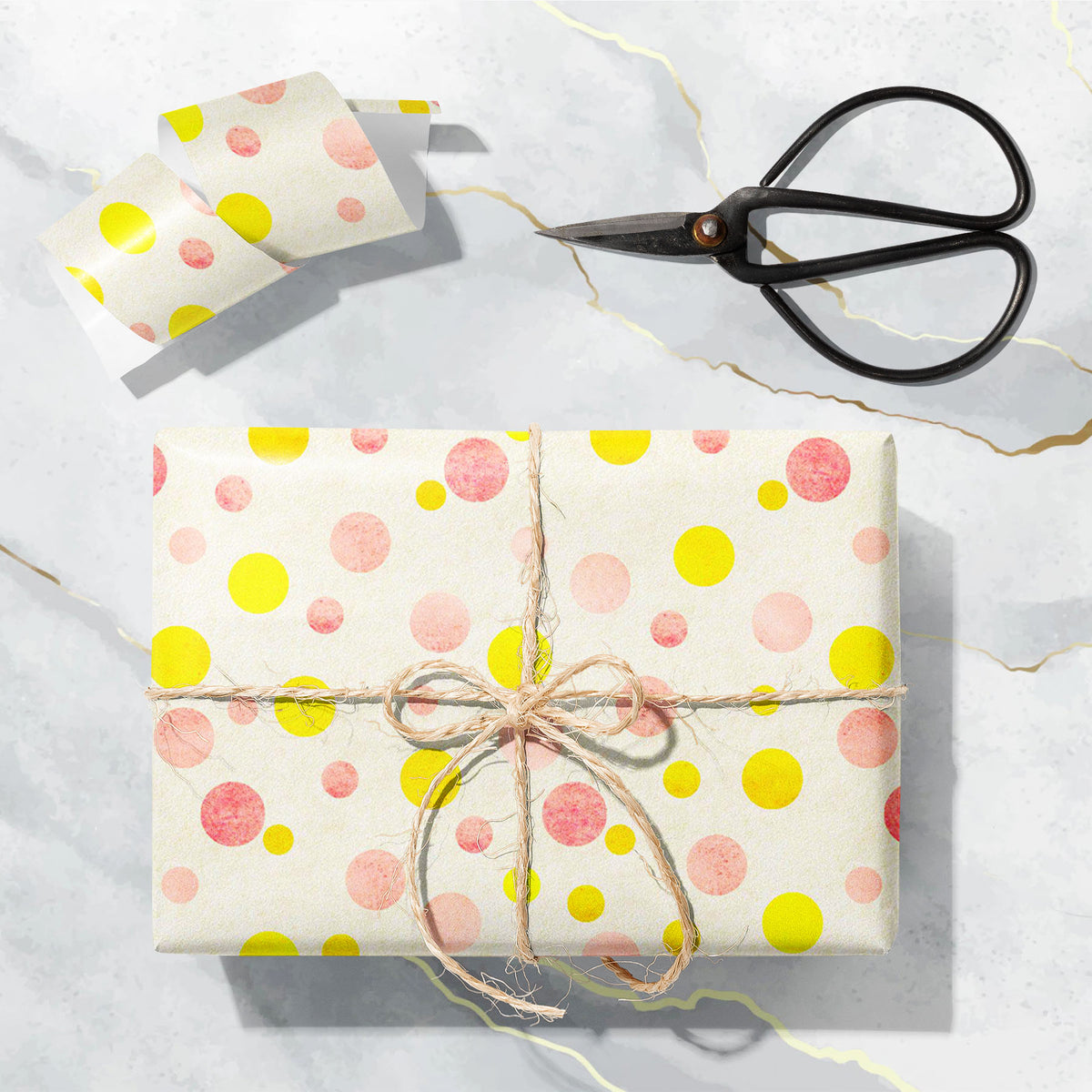 Watercolor Dots D5 Art & Craft Gift Wrapping Paper – ArtzFolio.com