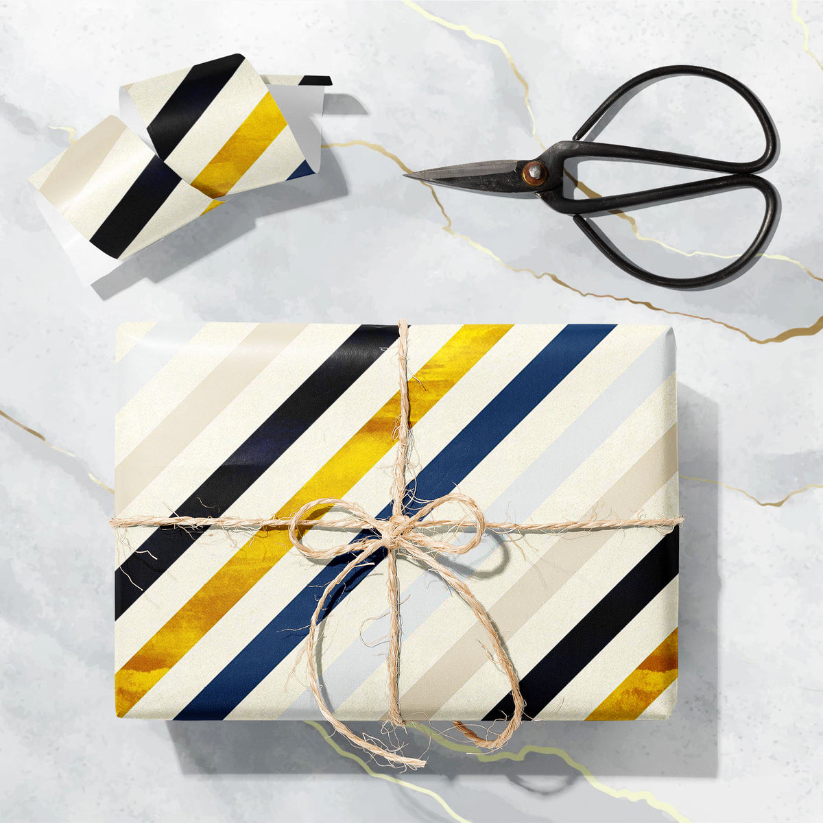 Diagonal Lines Pattern Art & Craft Gift Wrapping Paper – ArtzFolio.com