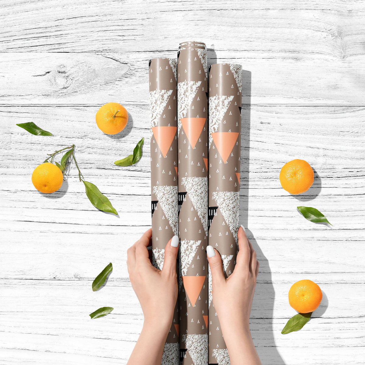 Modern Abstract Triangles Art & Craft Gift Wrapping Paper – ArtzFolio.com