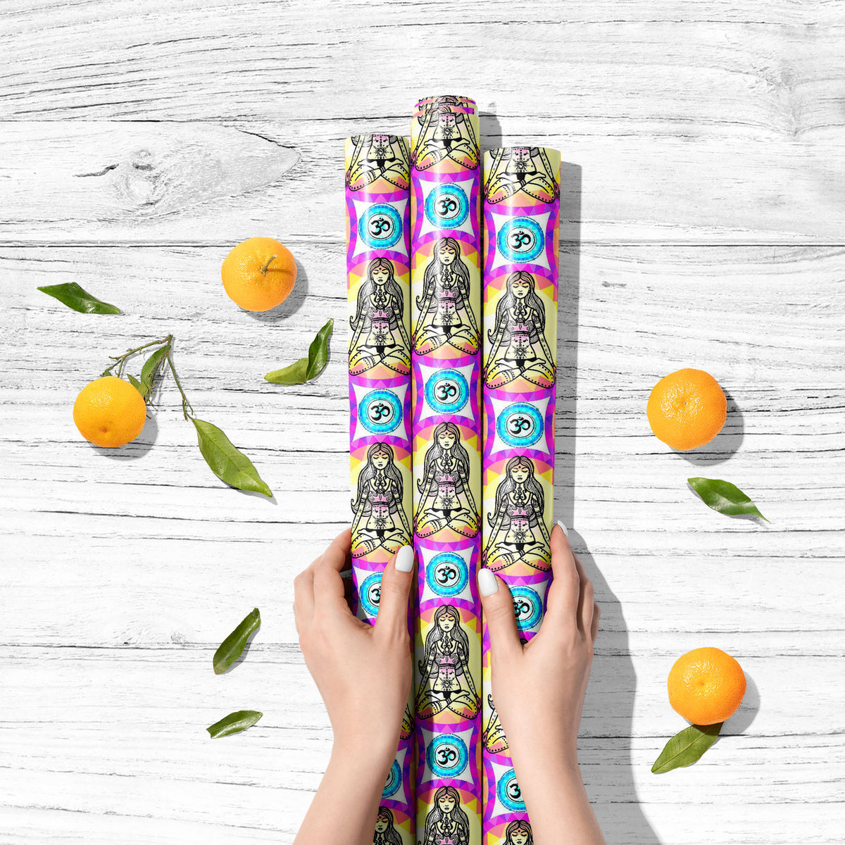 Traditional Indian Symbols Art & Craft Gift Wrapping Paper – ArtzFolio.com