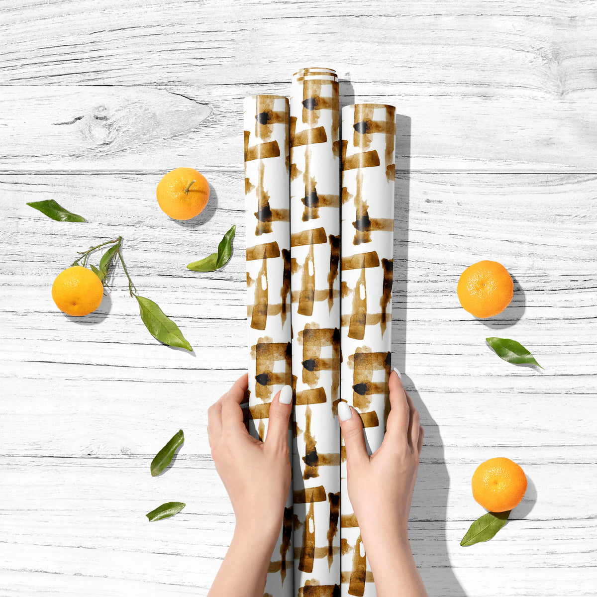Abstract Brush Stroke D14 Art & Craft Gift Wrapping Paper – ArtzFolio.com