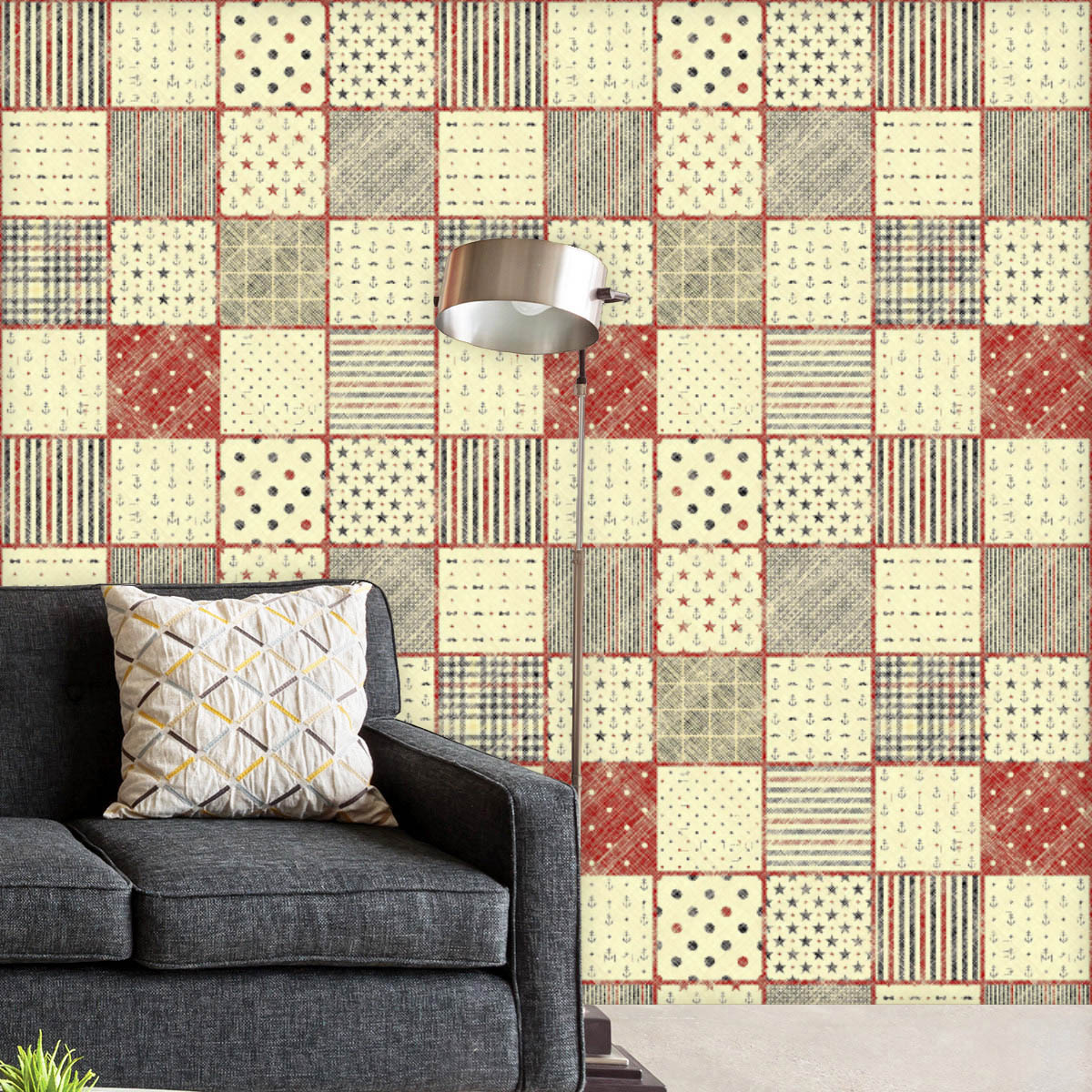 Abstract Retro Colors D2 Wallpaper Roll – ArtzFolio.com