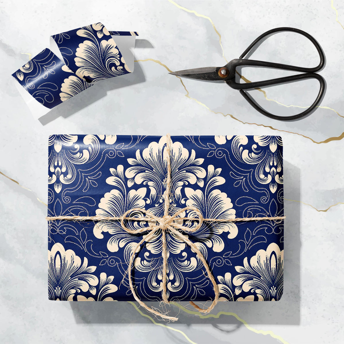 Luxury Damask Pattern D5 Art & Craft Gift Wrapping Paper – ArtzFolio.com