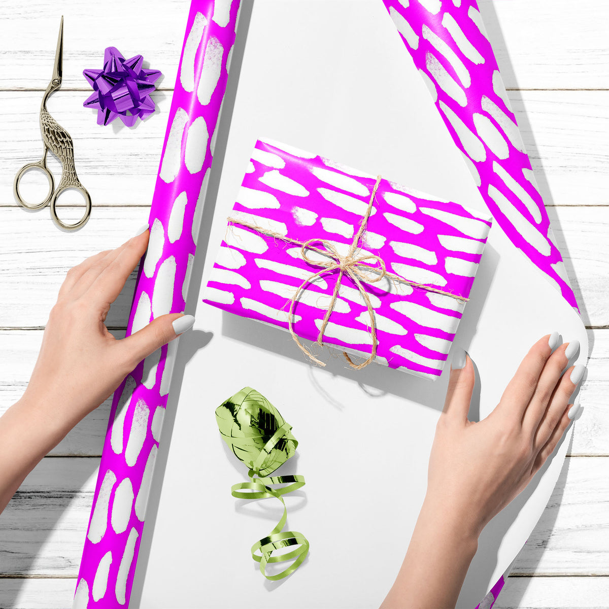 Watercolor Strokes Art & Craft Gift Wrapping Paper – ArtzFolio.com