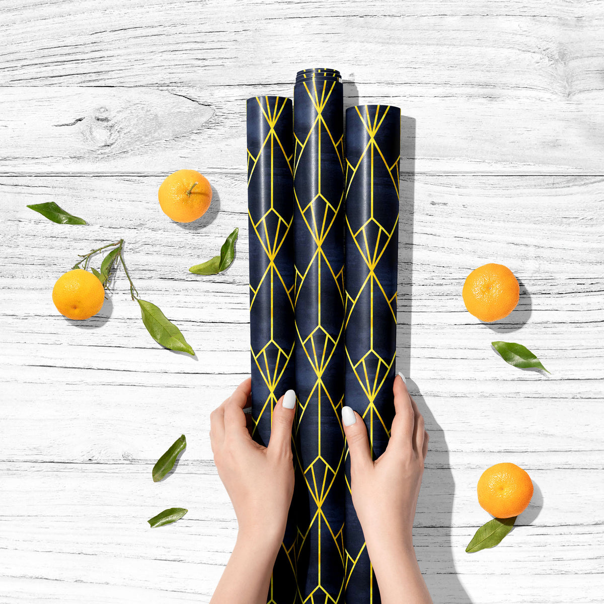 Deco Geometric Pattern D5 Art & Craft Gift Wrapping Paper – ArtzFolio.com