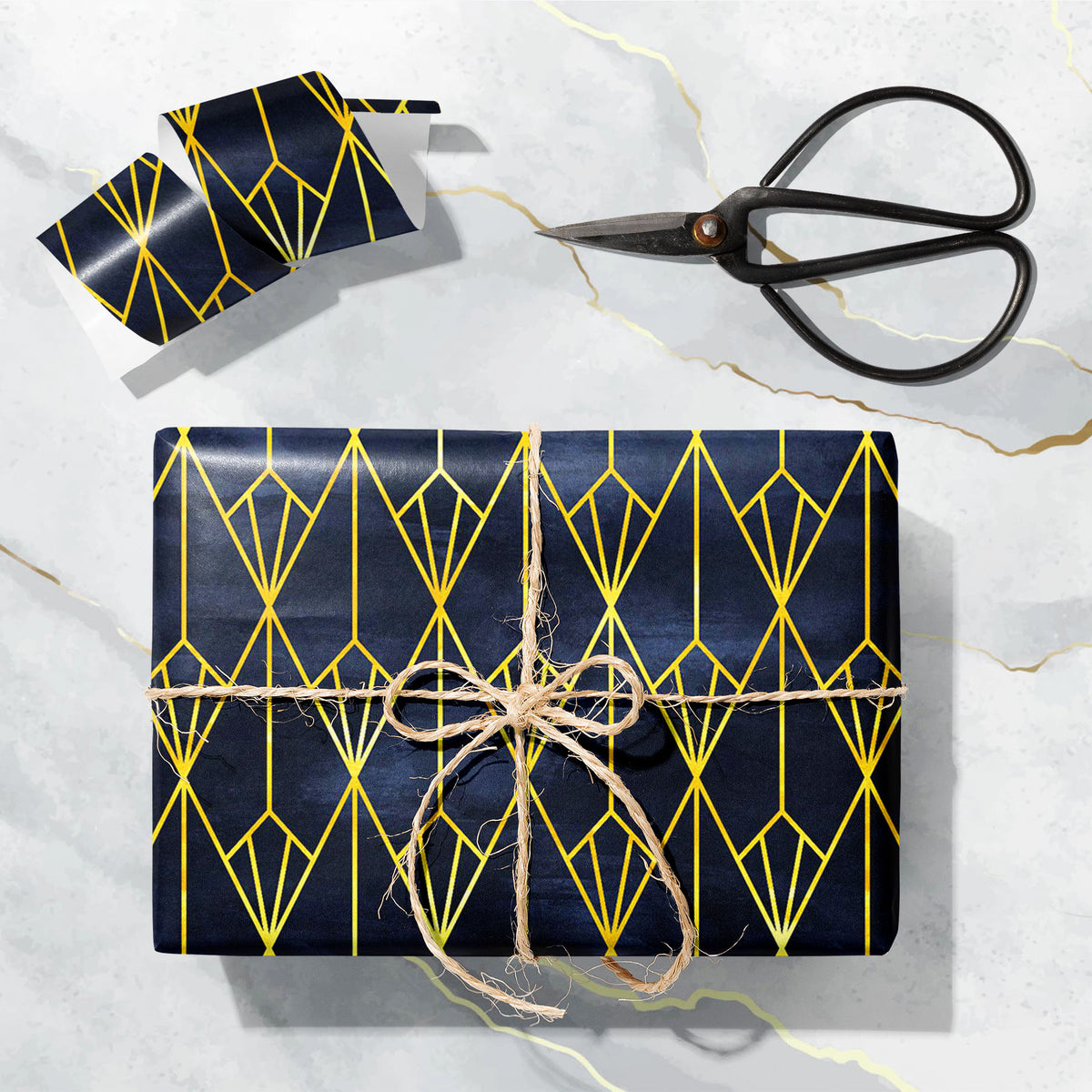 Deco Geometric Pattern D5 Art & Craft Gift Wrapping Paper – ArtzFolio.com