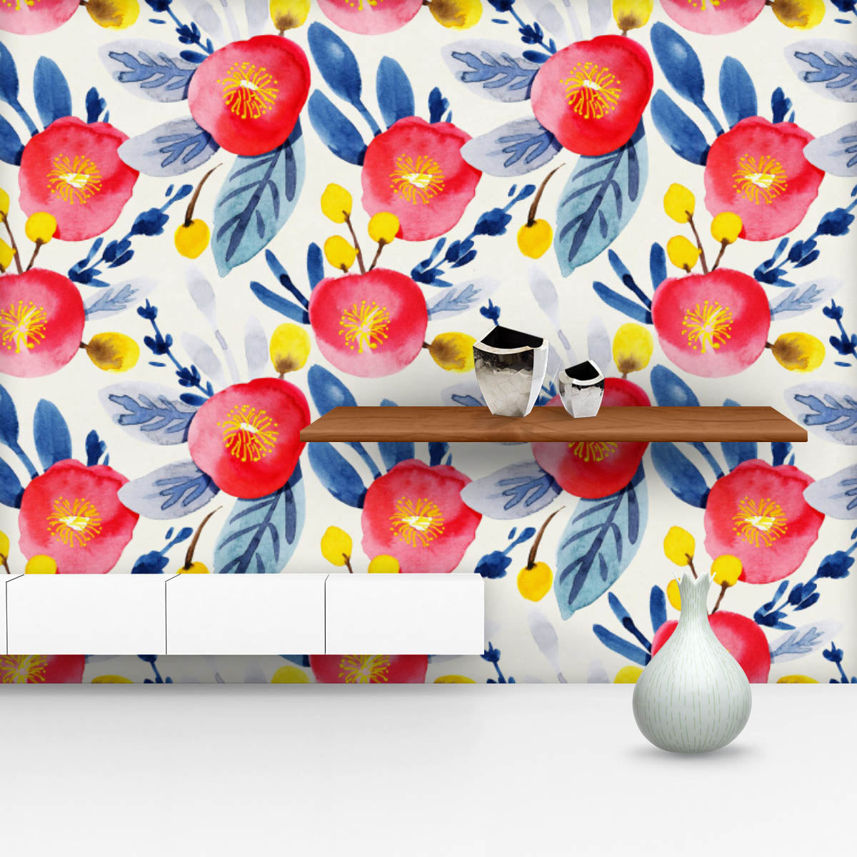 Botanical Design D1 Wallpaper Roll – ArtzFolio.com
