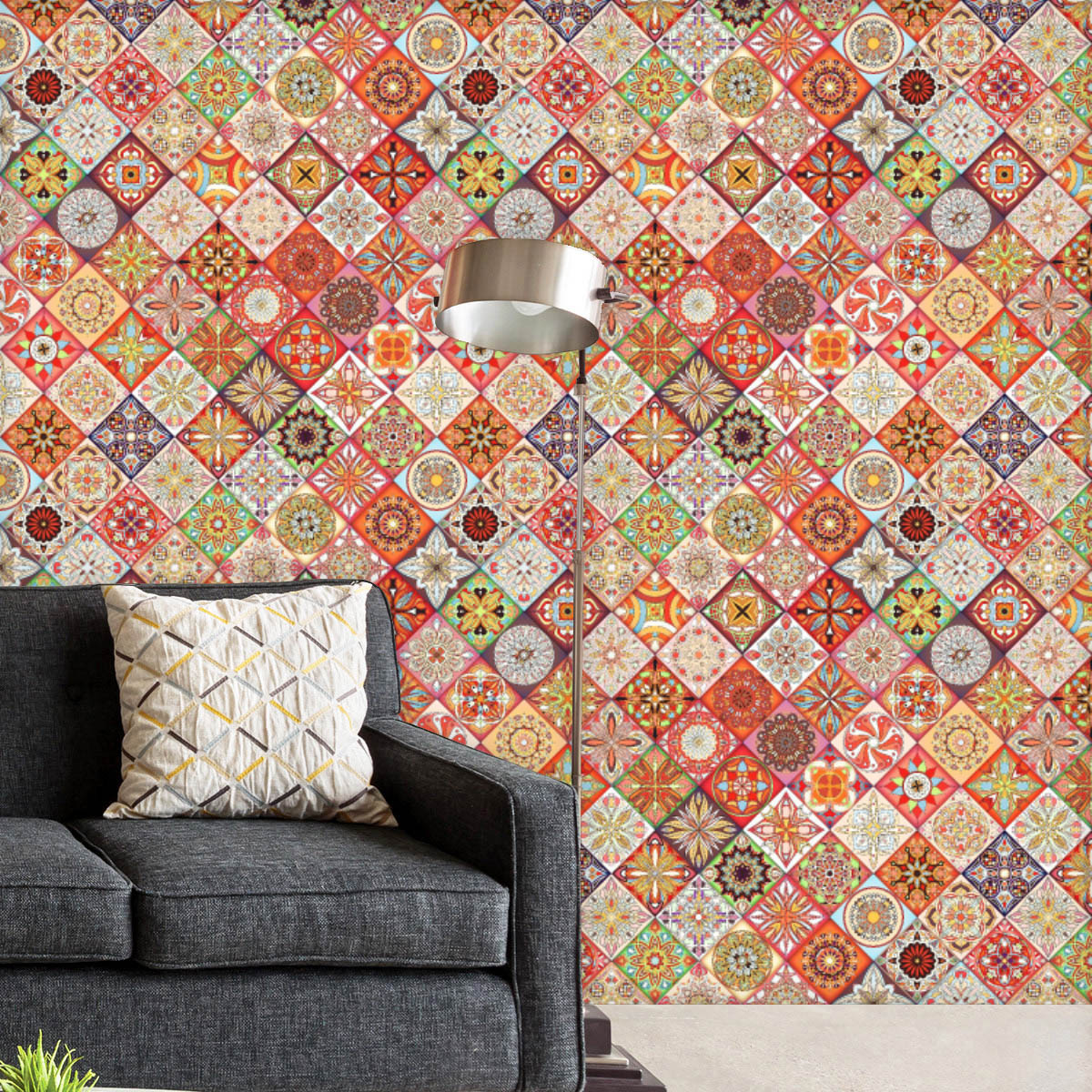 Colorful Mandalas D5 Wallpaper Roll – ArtzFolio.com