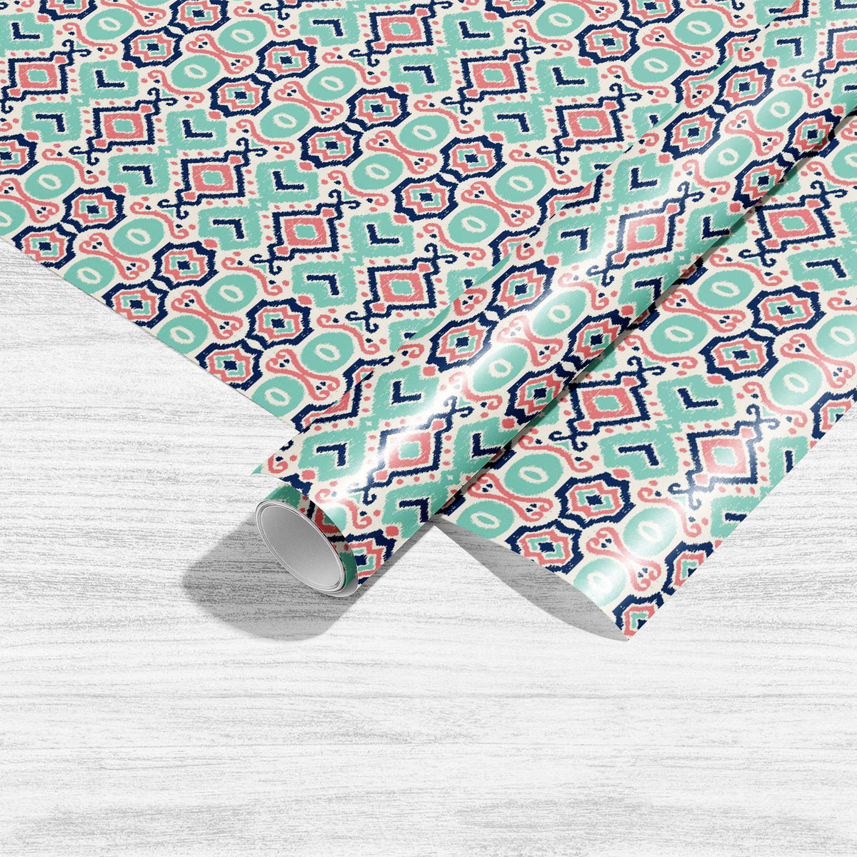 Ikat Geometric Folklore Art & Craft Gift Wrapping Paper – ArtzFolio.com