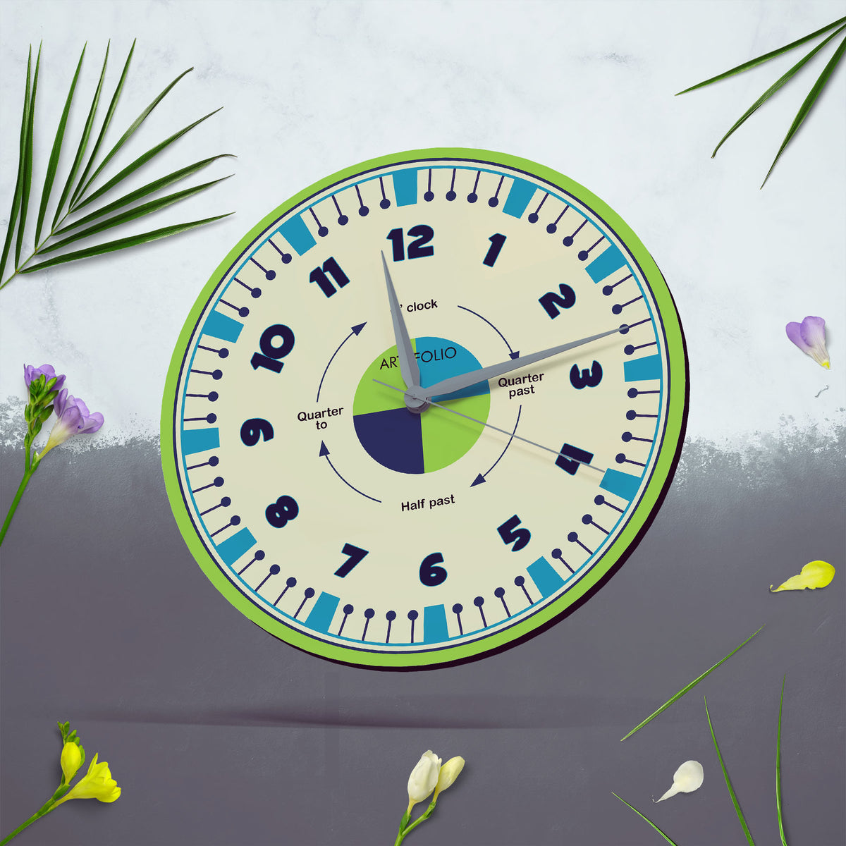 Buy ArtzFolio Wall Clocks Round at Best Prices In India | Kids Learnin ...