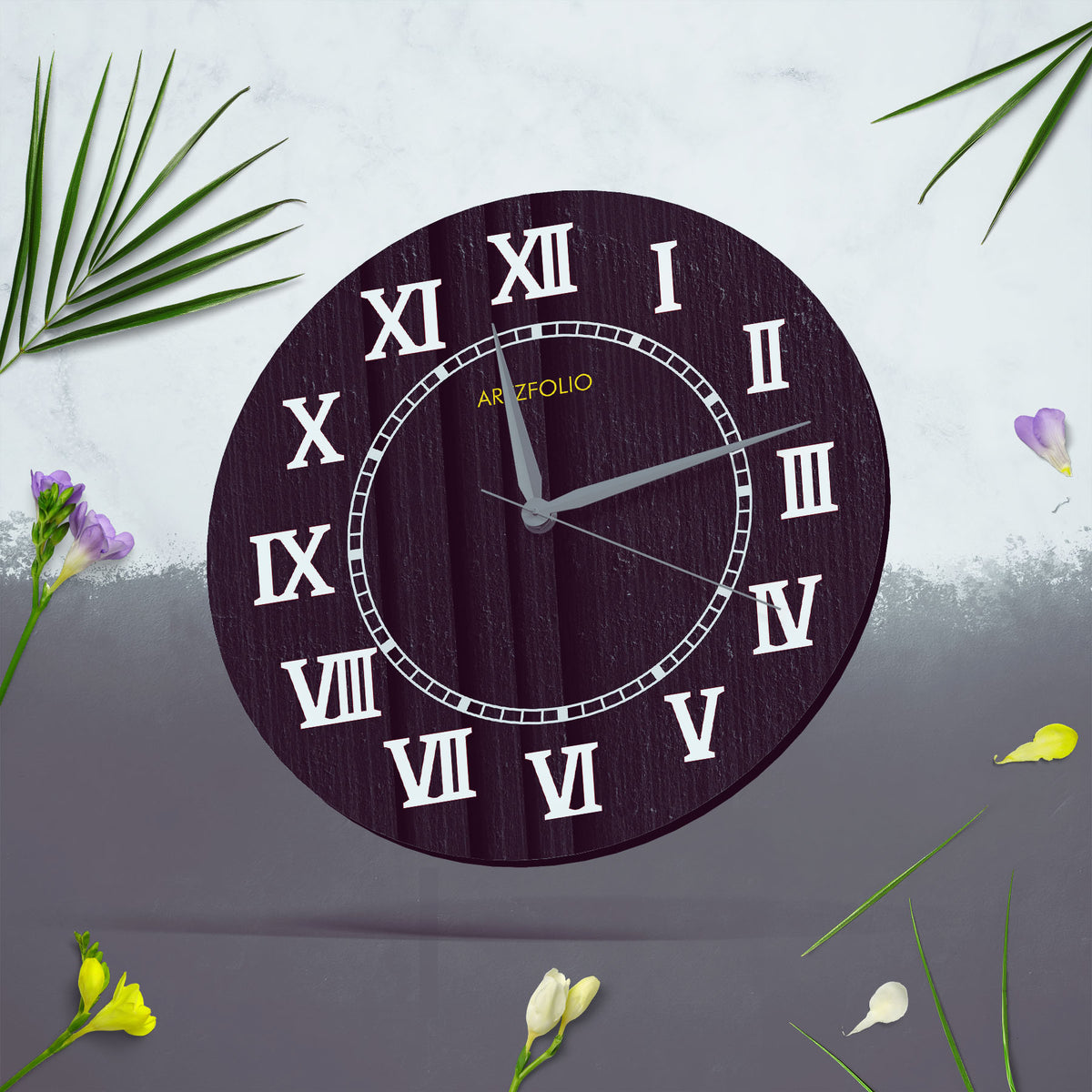 Big Roman Numbers D1 Quartz Wall Clock | Non-Ticking Silent Movement ...