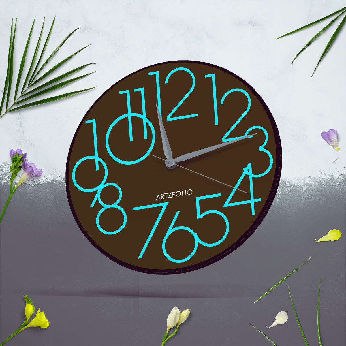 Large Numbers D3 Quartz Wall Clock | Non-Ticking Silent Movement ...