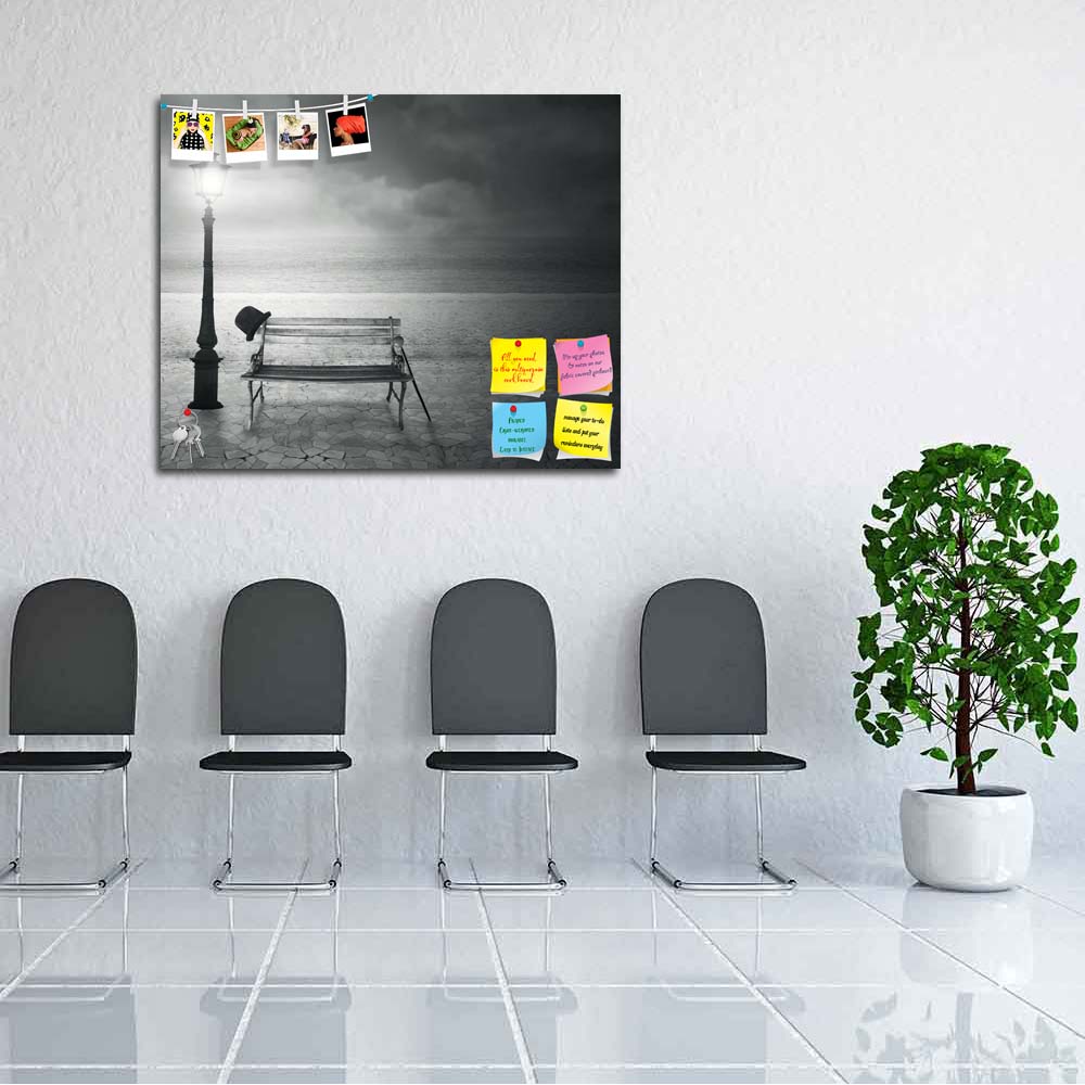 ArtzFolio Vintage Artistic Imagine At The Sea Printed Bulletin Board ...