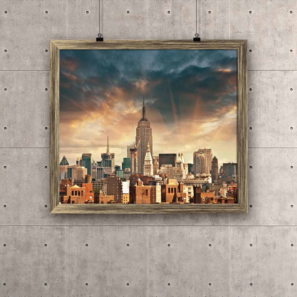 Pitaara Box Manhattan Skyscrapers in New York City, USA Canvas Painting ...