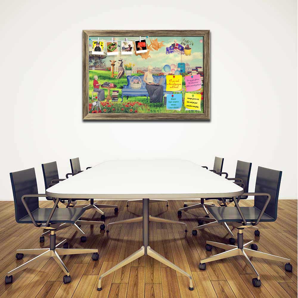 ArtzFolio Art Collage With Beautiful Woman Printed Bulletin Board Noti ...