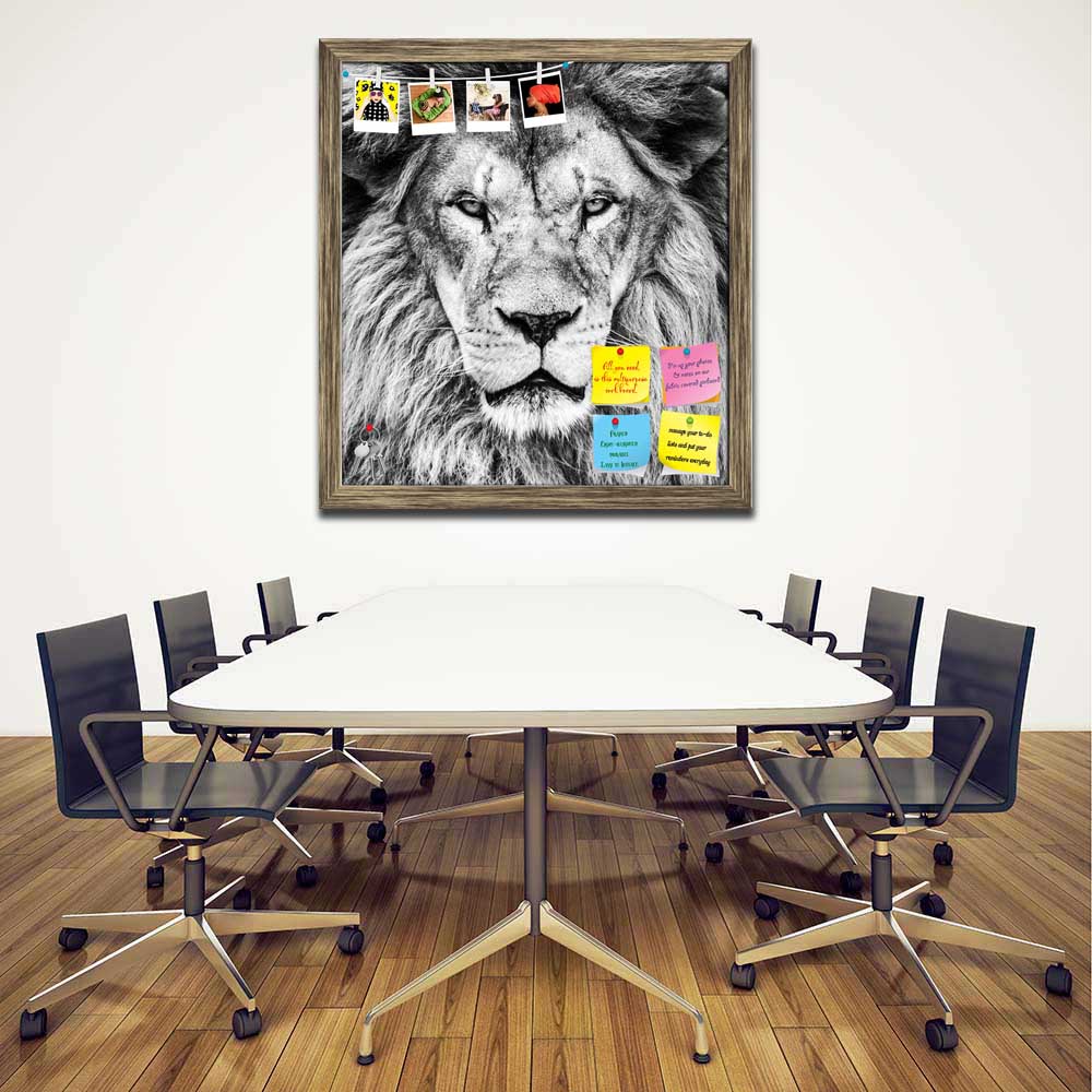 ArtzFolio African Lion Printed Bulletin Board Notice Pin Board Soft ...