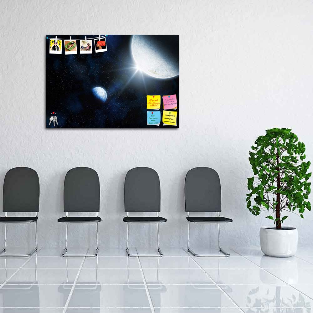 ArtzFolio Space Sky With Fictional Planets Printed Bulletin Board Noti ...