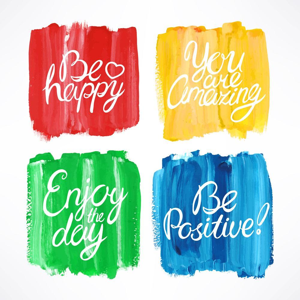 Affirmation Mirror Colorful Inspirational Quote Mirror Decals Positive ...