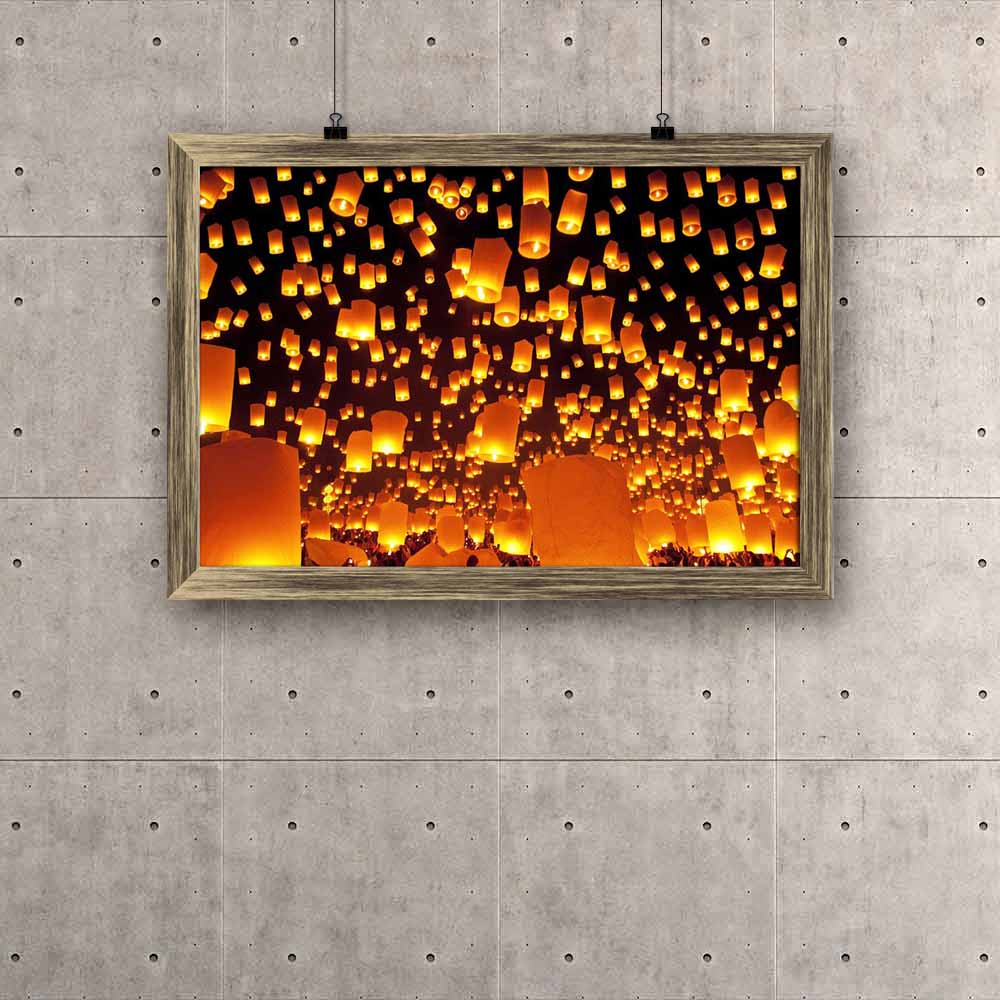 ArtzFolio Loy Krathong Yi Peng Festival in Thailand Canvas Painting ...