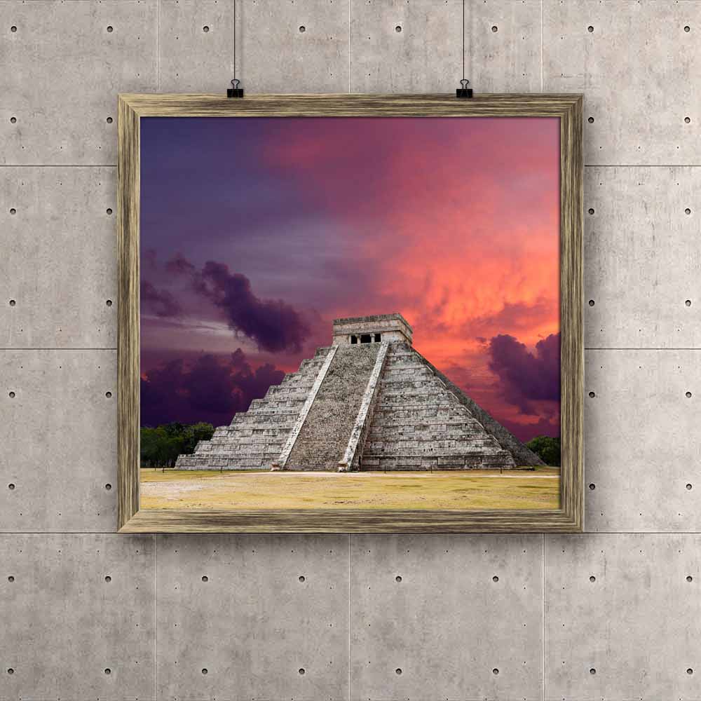 ArtzFolio Mayan Pyramid of Kukulcan El Castillo in Mexico Canvas ...