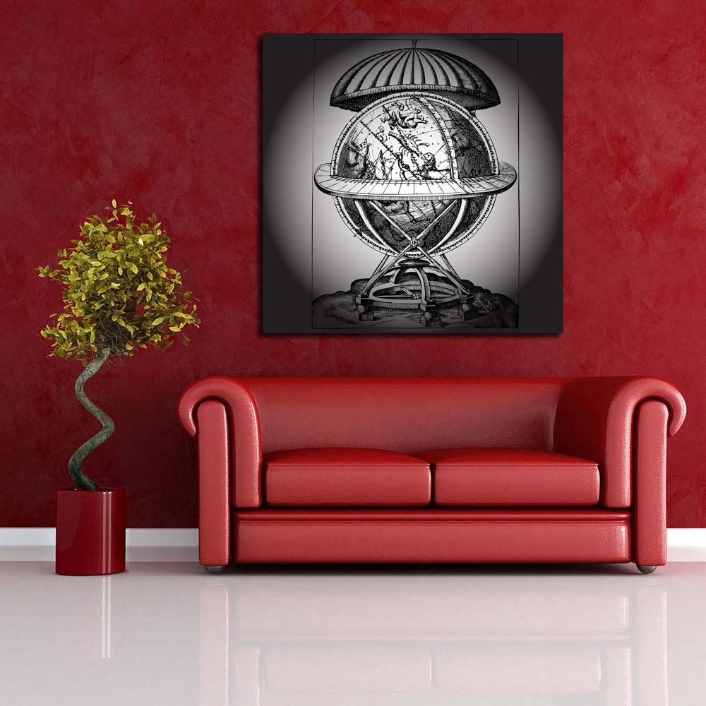 ArtzFolio Photo of an Ancient Globe Canvas Painting – ArtzFolio.com