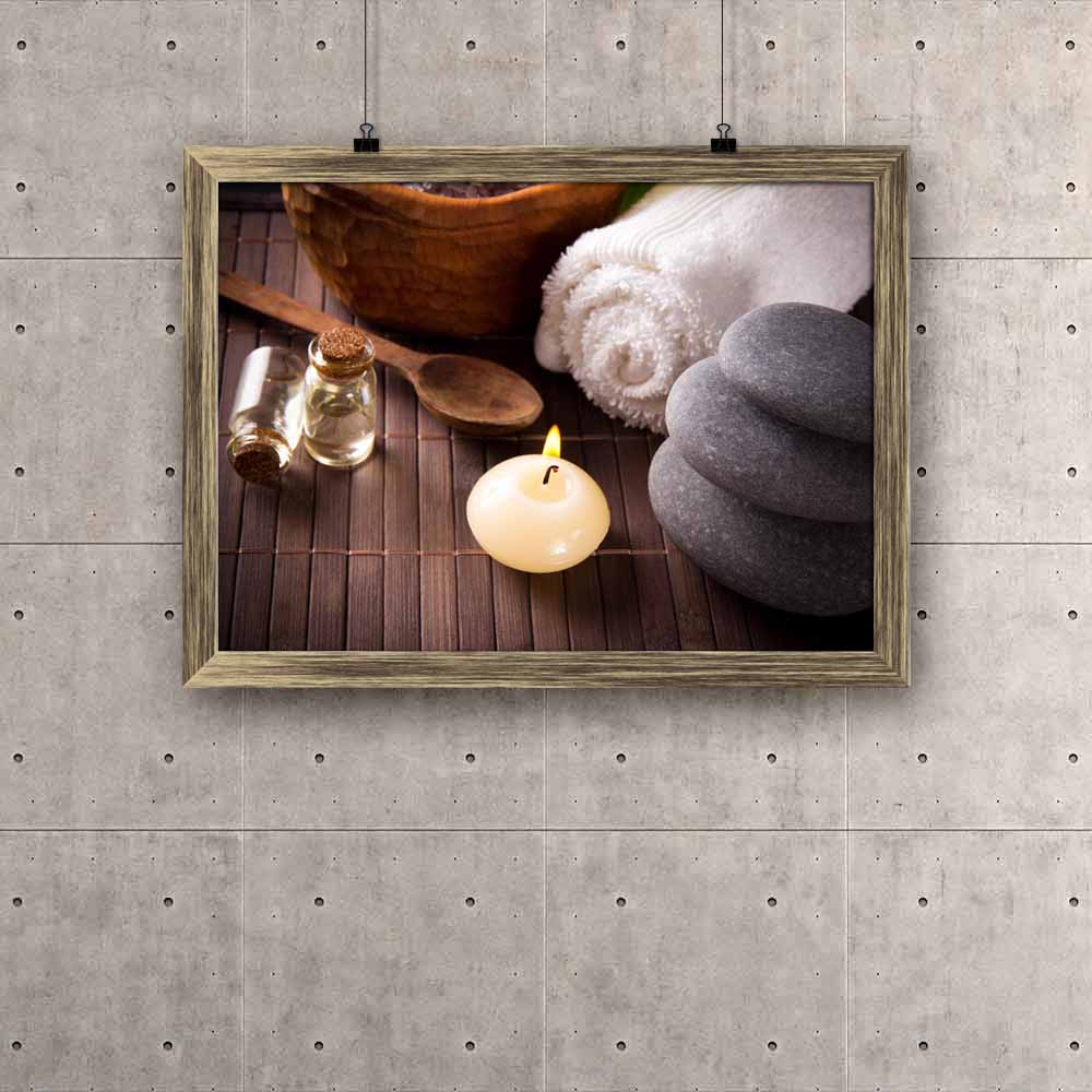 ArtzFolio Spa Still Life With Aromatic Candles D4 Canvas Painting ...