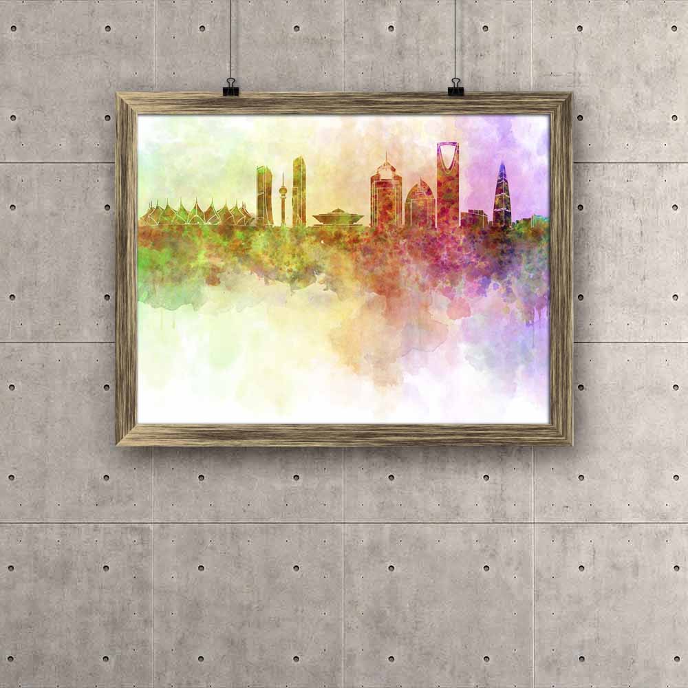 ArtzFolio Skyline of Riyadh, Saudi Arabia Canvas Painting – ArtzFolio.com