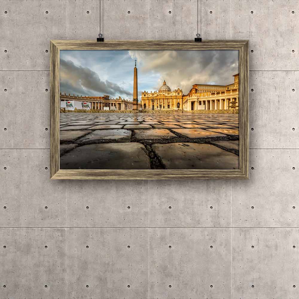 ArtzFolio St Peter Square Basilica in Vatican City, Rome Canvas ...