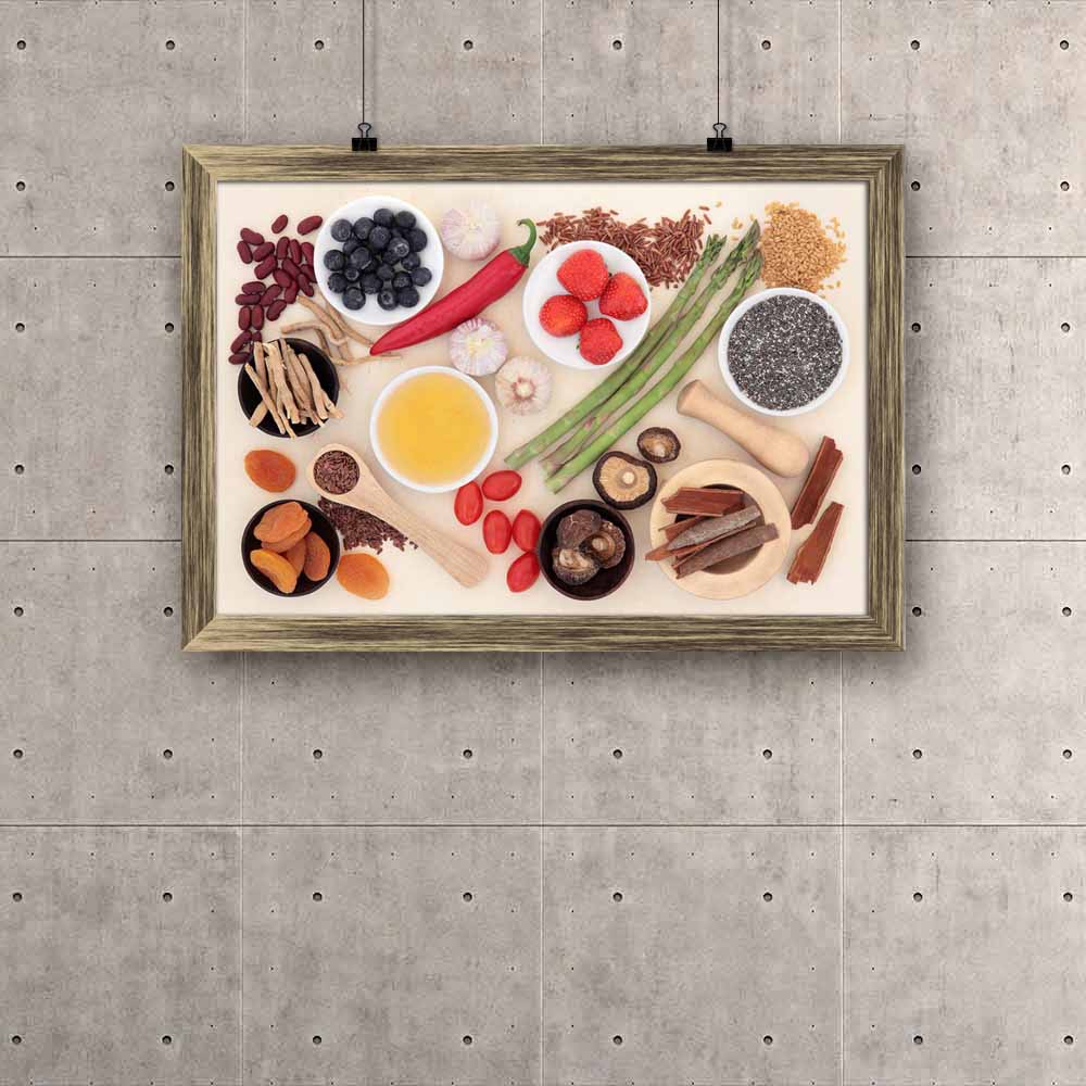 ArtzFolio Artwork of Super Foods Canvas Painting – ArtzFolio.com