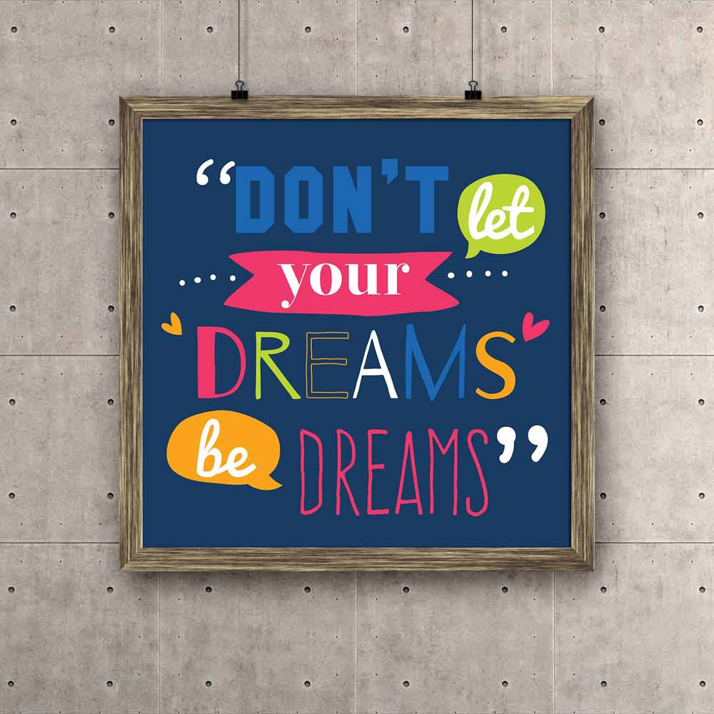 ArtzFolio Inspirational Motivational Typography Quote D6 Canvas ...
