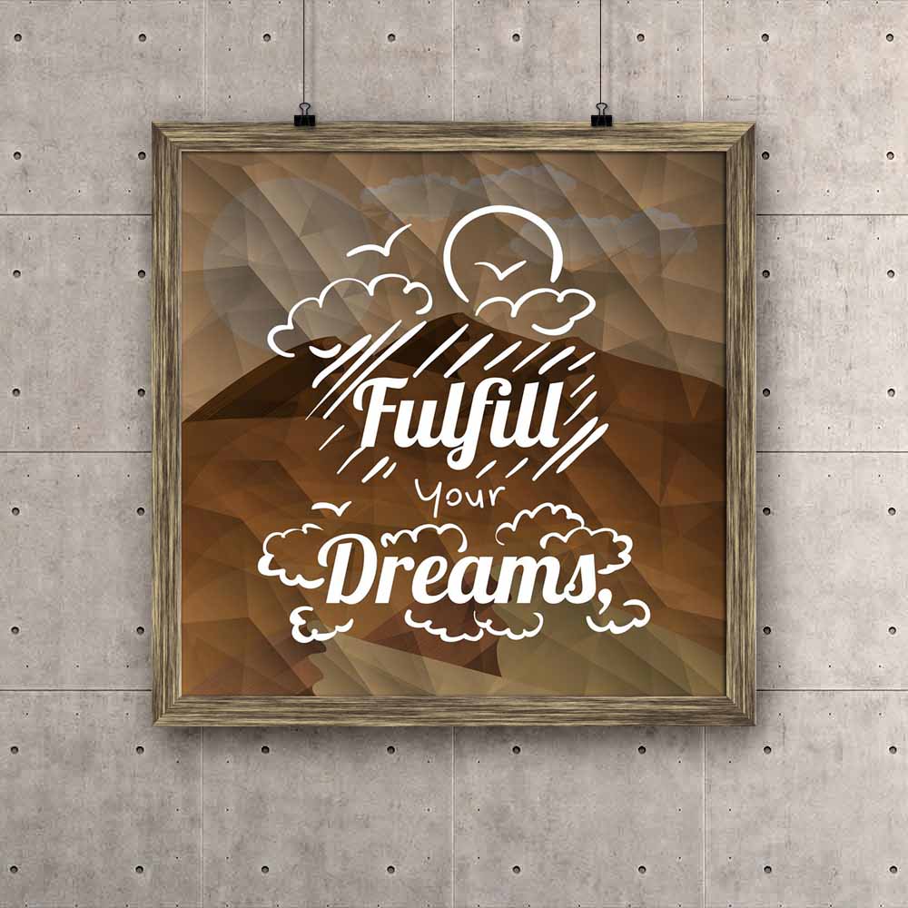 ArtzFolio Motivational Typography Quote Message Design D11 Canvas ...